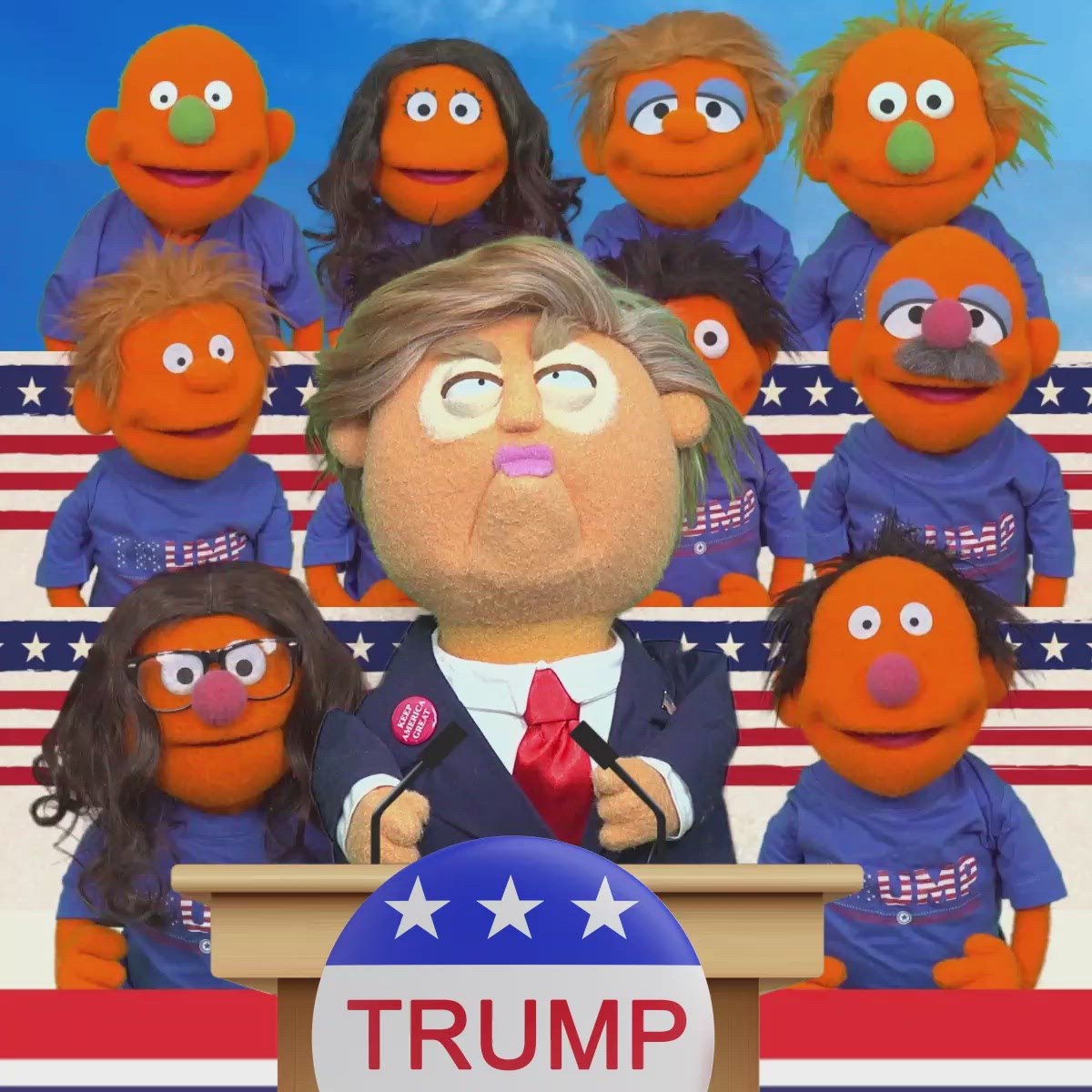 Donald Trump Parody Puppet – All Felt Puppets